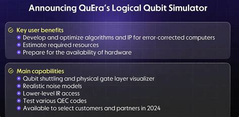 quera neutral atom error correction quantum computers