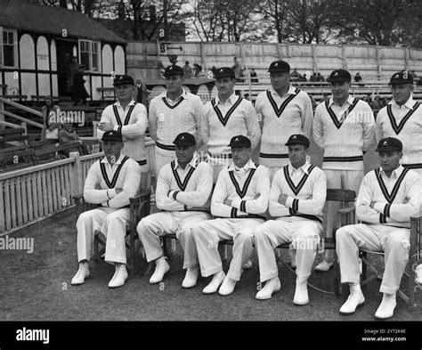 Members Of The South African Test Cricket Team Left To Right Back Row