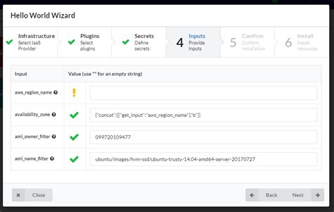 Deployment Wizard Buttons Cloudify Documentation Center