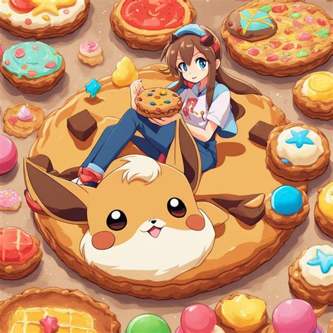 And Eevee Siting On A Big Cookie By Realsuneevee On Deviantart