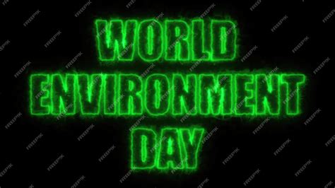 Premium Photo World Environment Day Text 3d Rendering Backdrop Computer Generating Can Be Used