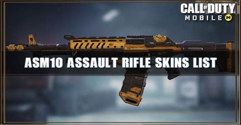 Asm10 Skins List Call Of Duty Mobile Zilliongamer