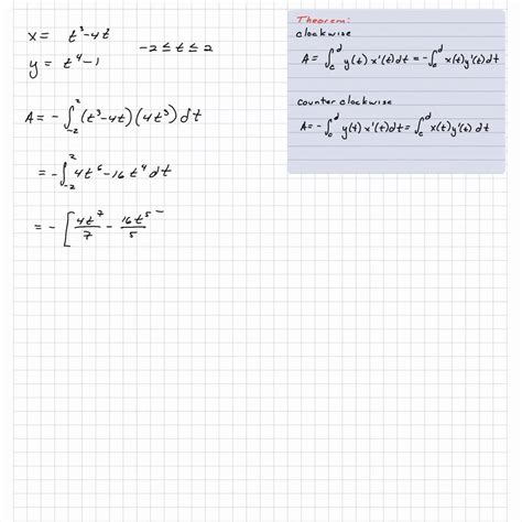 SOLVED In Exercises A Parametrized Curve C In Space Is Given Find The Area Above The X