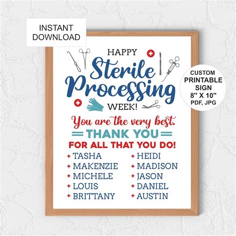Sterile Processing Week Printables Etsy