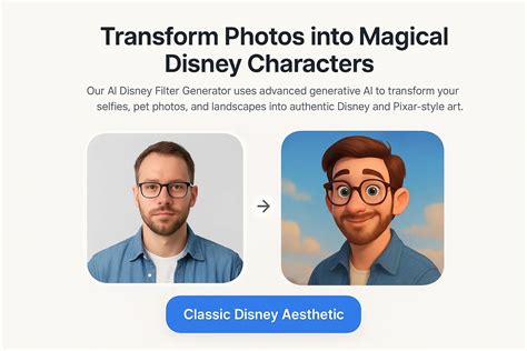 Ai Disney Filter Generator Transform Photos To Disney Style