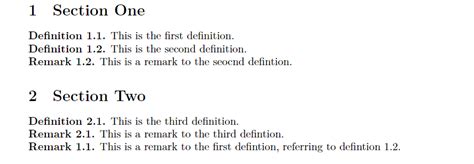 Cross Referencing Referring To Previous Definitionstheoremslemmas