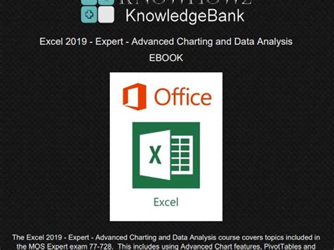 Excel 2019 Expert Advanced Charting And Data Analysis Qintil