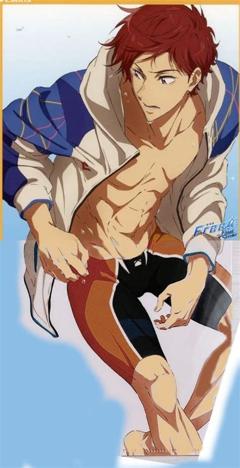 Asahi Shiina Momo Free Anime Guy Swimming Drawing Anime Art