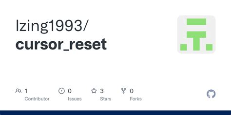 GitHub Lzing Cursor Reset