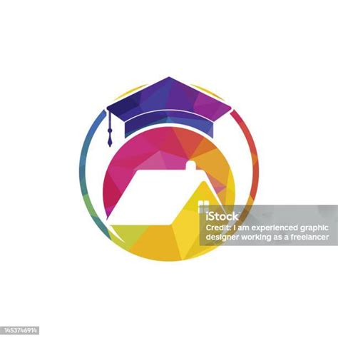 하우스 스쿨 교육 로고 디자인 학생 하우징 로고 템플릿입니다 개념에 대한 스톡 벡터 아트 및 기타 이미지 개념 개념과 주제 개인 지도 교사 Istock