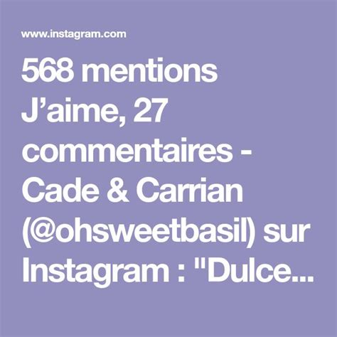 568 Mentions Jaime 27 Commentaires Cade Carrian Ohsweetbasil