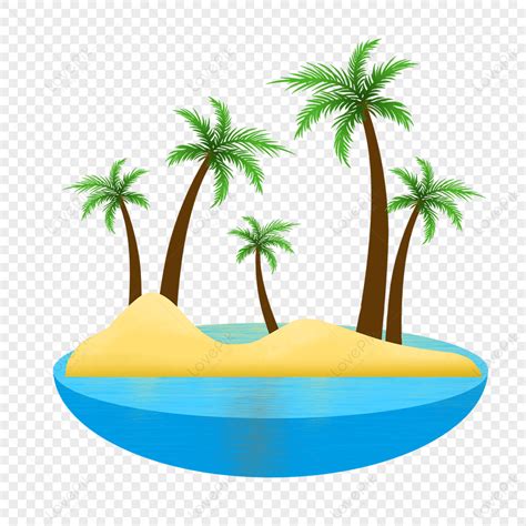 해변 풍경 일러스트 섬 클립 아트 바다 자연 개념 Png 일러스트 무료 다운로드 Lovepik