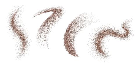 Шоколадный порошок, частицы кофейной пыли | Бесплатно векторы