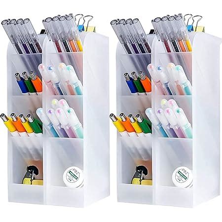 Lostwry 4 Pezzi Porta Penne Per Scrivania Organizzatore Scrivania