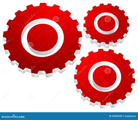 Gearwheel Gear Icon Settings Configuration Stock Vector Illustration Of Circle Motor 95580398