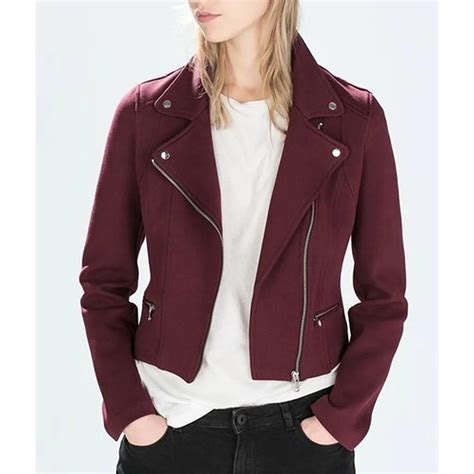 Regina Vasquez Blazer Burgundy Wool Blend Jacket Jacket Hero