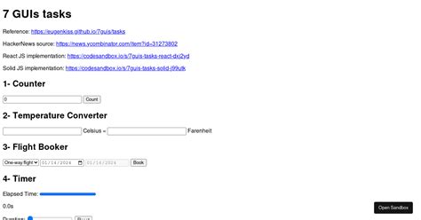 7guis Tasks Js Codesandbox