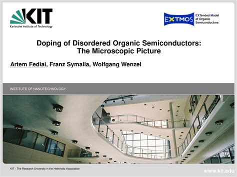Pdf Doping Of Disordered Organic Semiconductors The Microscopic Picture
