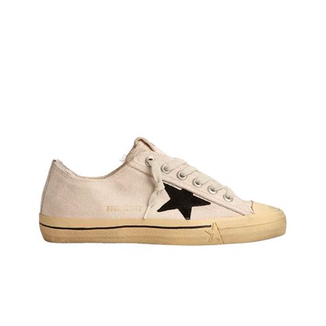 W 골든구스 브이스타랙 스웨이드 스타 오프 화이트 캔버스 스니커즈 한국 한정 Golden Goose Kream