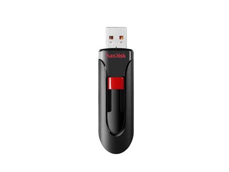 Køb SanDisk Cruzer Glide USB nøgle GB USB Type A Sort Rød hos Kontor Syd