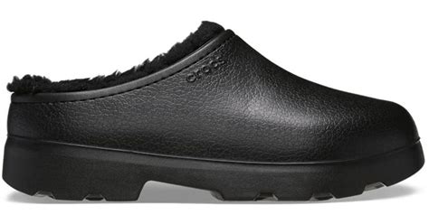Crocs™ Dylan Lined Clog In Black Lyst