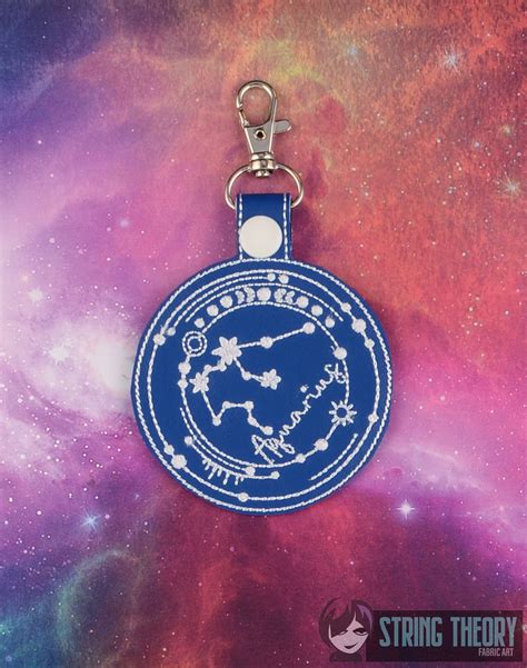 Aquarius Constellation String Theory Fabric Art