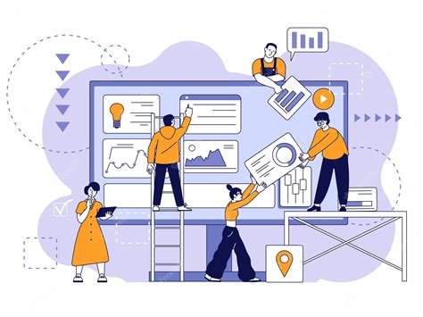 Premium Vector Web App Developers Development Team Software Website Programming Usability