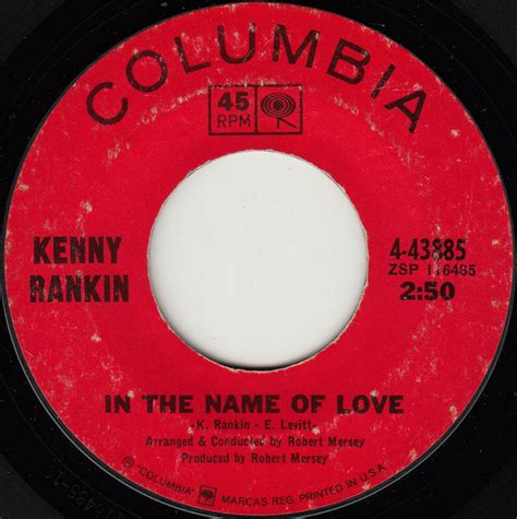 Kenny Rankin In The Name Of Love Haven T We Met Releases Discogs
