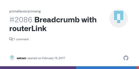 Breadcrumb With Routerlink · Issue 2086 · Primefacesprimeng · Github