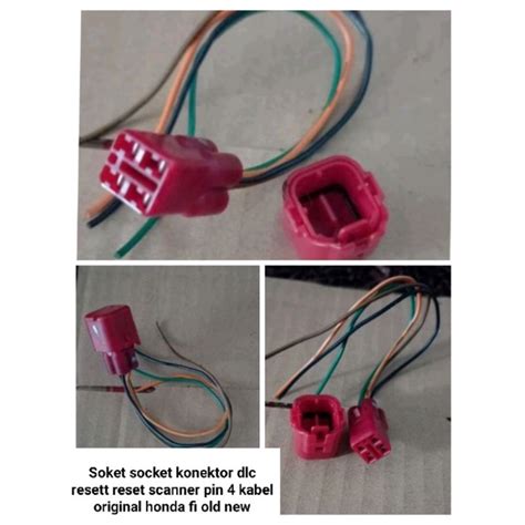 Jual Soket Socket Konektor Dlc Resett Reset Scanner Pin 4 Kabel