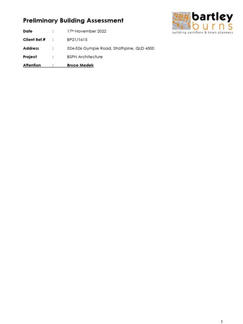 3 10 Prel Building Assessment Report Download Free Pdf Wall Door