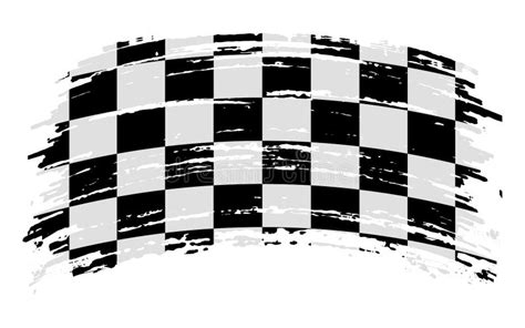 Finishing Flag In Grunge Brush Stroke Vector Stock Vector Finishing Flag In Grunge Brush Stroke Vector Stock Vector