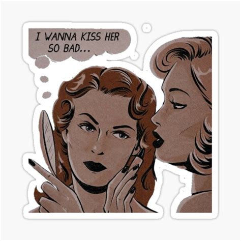 Celia Wants To Kiss Evelyn Sticker For Sale By Coquettecel Redbubble