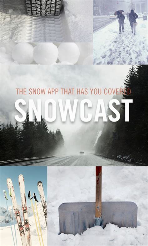 Snowcast A Snow Estimator App For Your Neighborhood The Neighbourhood App Snow App