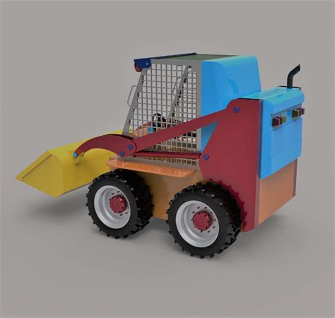 Front Loader 3d Model By Cadd Edutec