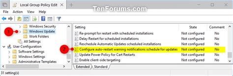 Configure Auto Restart Warning Notifications For Updates In Windows 10 Tutorials