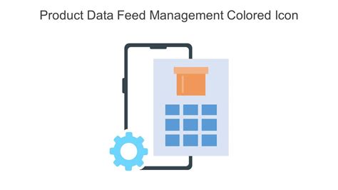 Product Data Feed Management Colored Icon In Powerpoint Pptx Png And Editable Eps Format Ppt