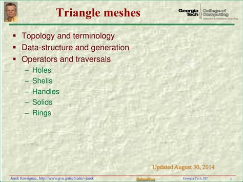 Ppt Triangle Meshes Powerpoint Presentation Free Download Id 3725535