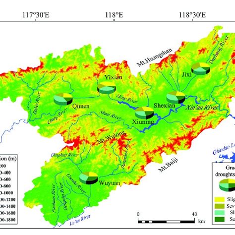 Spatial Distributions Of Different Grades Of Floods And Droughts In The Download Scientific