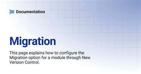 Migration Documentation