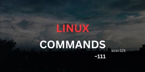 Linux Commands All Purpose R Devto