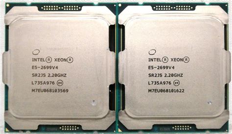 Matched Pair Intel Xeon E V Ghz Mb Core Gt S Sr Js Processors Ebay