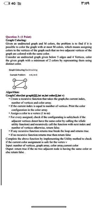 solved graph coloring given an undirected graph and m colors the