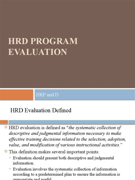 Hrd Program Evaluation Ch 9 Download Free Pdf Evaluation Program Evaluation