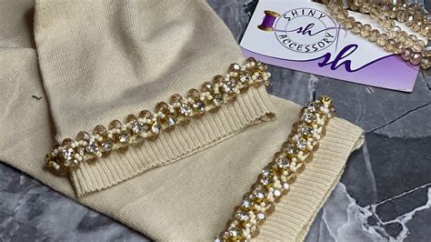 آموزش حاشیه دوزی جواهردوزی بسیار زیبا روی لباس Youtube