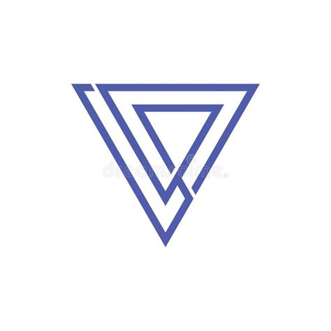 Triangle Overlapping Logo Stock Illustrations 877 Triangle