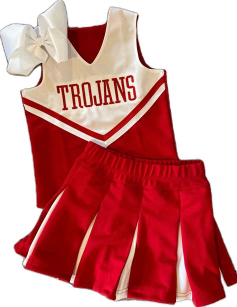Best 12 Red And White Cheer Uniform Customized Cheerleading Uniform