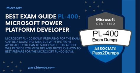 pass2dumps pl 400 microsoft power platform developer