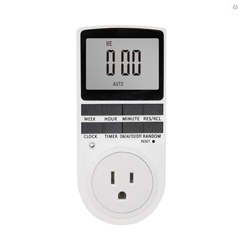 Tomobetter Digital Timer Switch Socket Digital Electronic Timer Switch Lcd Display Plug In