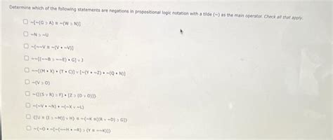 Solved Determine Which Of The Following Statements Are
